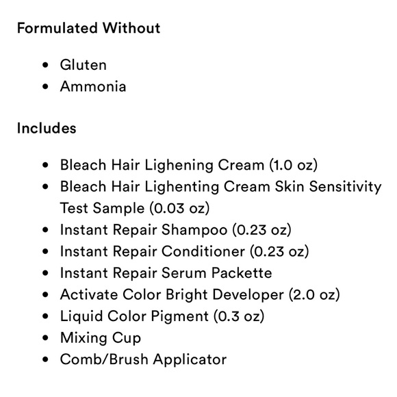 Sephora | Hair | New Igk Color Bright One Step Bleach Color Kit Purple ...